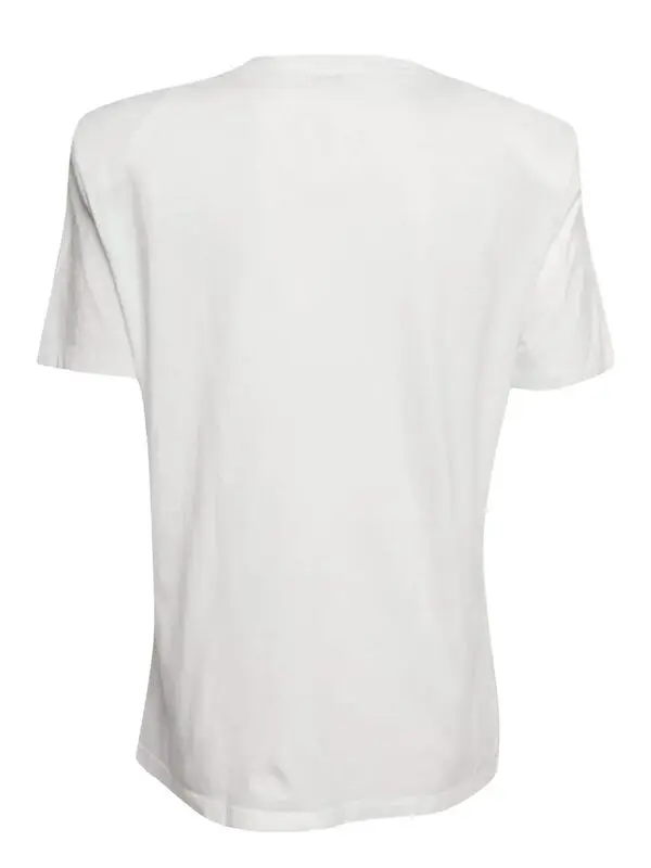 Etro Appliqué Detail Cotton T-shirt - White