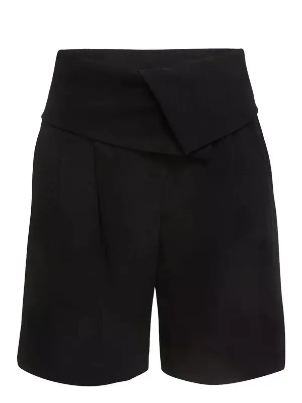 Max Mara High-waisted Pleated Shorts - Black