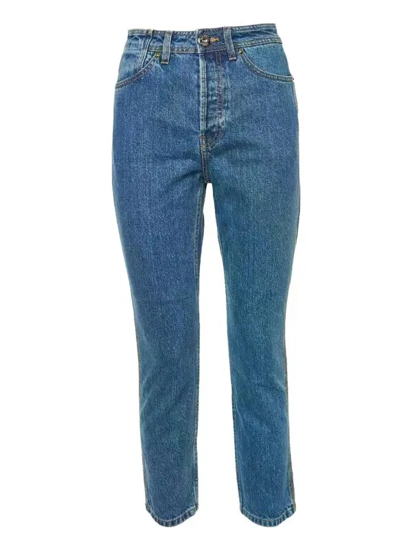LANVIN Logo-patch Jeans - Blue