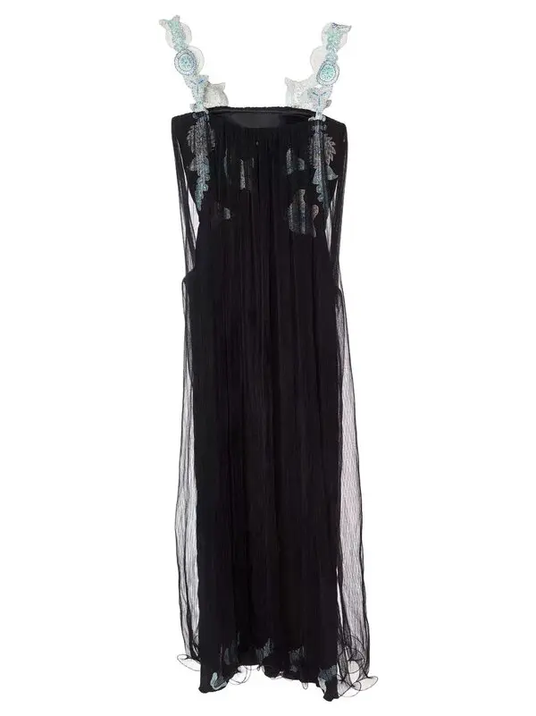 Giorgio Armani Sequin-embellished Midi Dress - Black