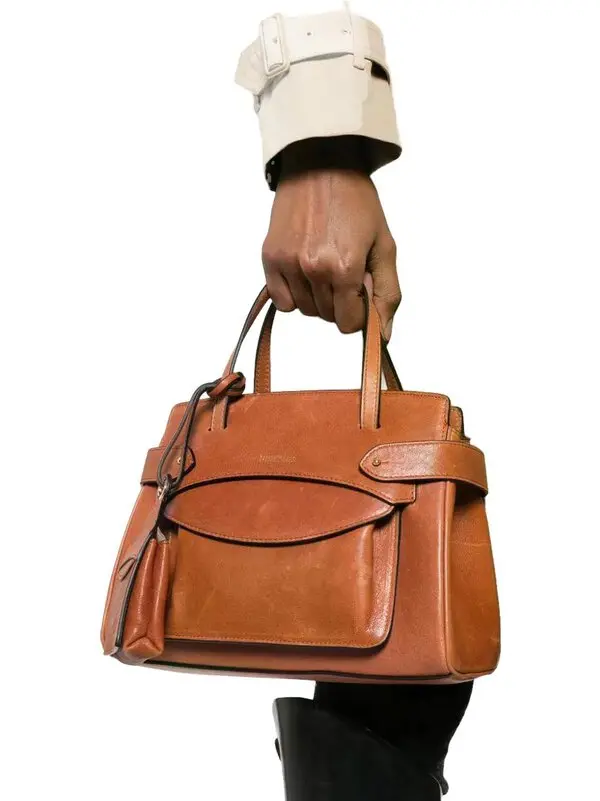 HIDESINS Calf Leather Tote Bag - Brown
