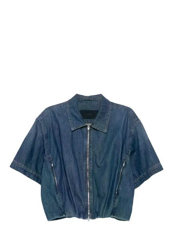 JUUN.J Denim Zipped Jacket - Blue