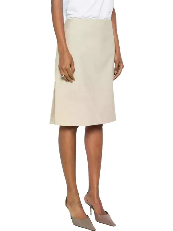 Calvin Klein Side Slit Mini Skirt - Neutrals