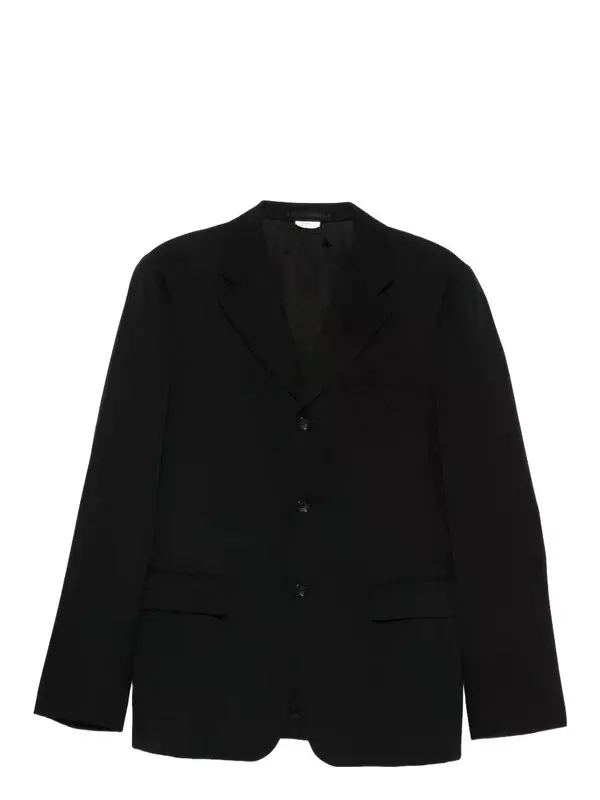 Comme Des Garçons Notched-lapels Single-breasted Blazer - Black