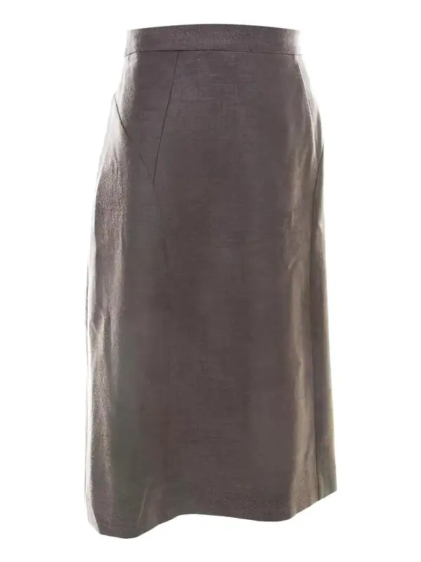 Escada A-line Wool Skirt - Brown
