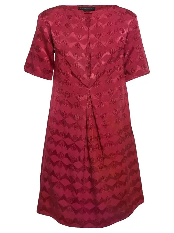 Etro Patterned Jacquard Dress - Red
