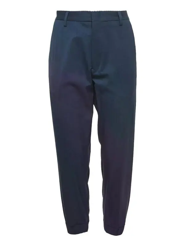 Kenzo Tailored Cotton Trousers - Blue
