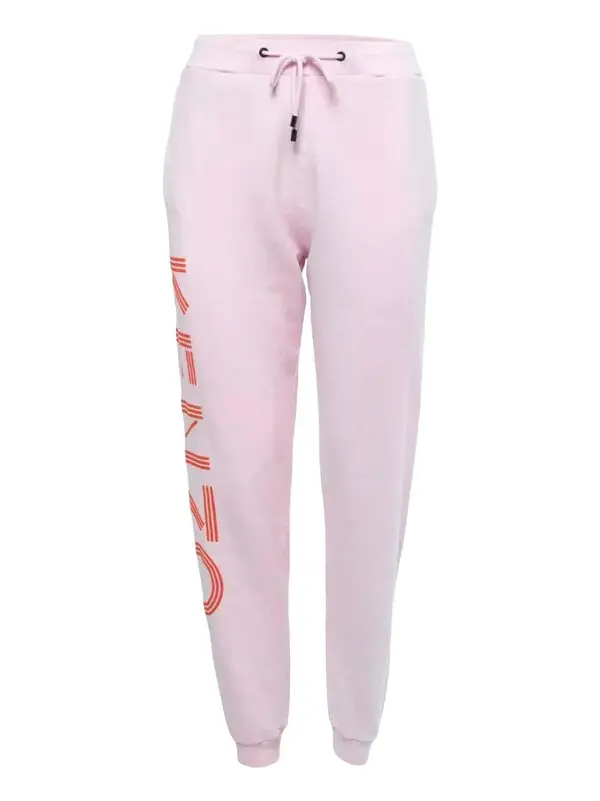 Kenzo Logo Print Drawstring Track Pants - Pink