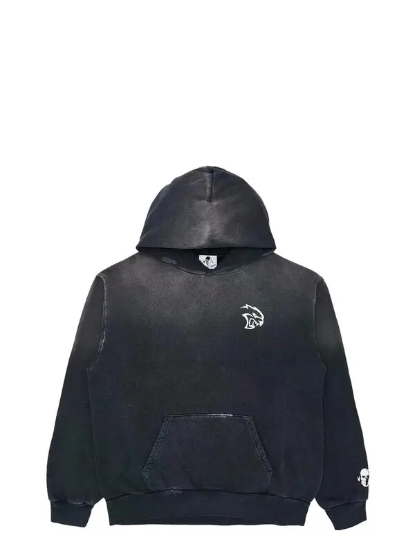 WARREN LOTAS Dodge Srt Loves Atl Logo-print Faded Hoodie - Black
