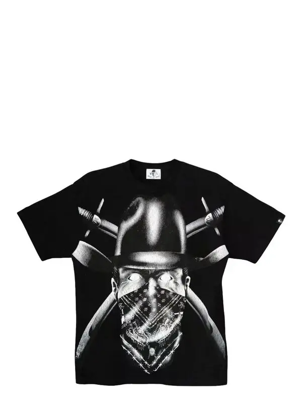 WARREN LOTAS Scarred Bandit Logo-print T-shirt - Black