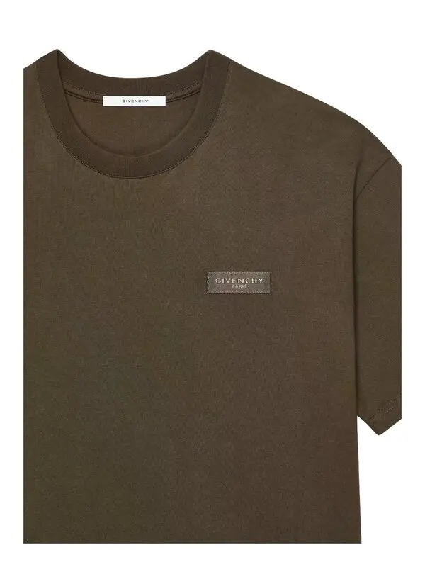 Givenchy Logo-patch T-shirt - Brown