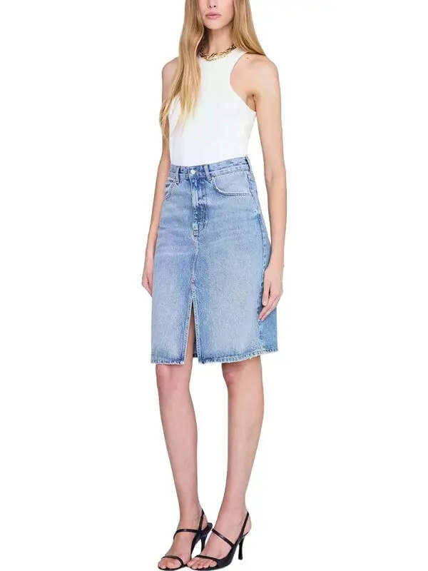 ANINE BING Jamey Midi Skirt - Blue