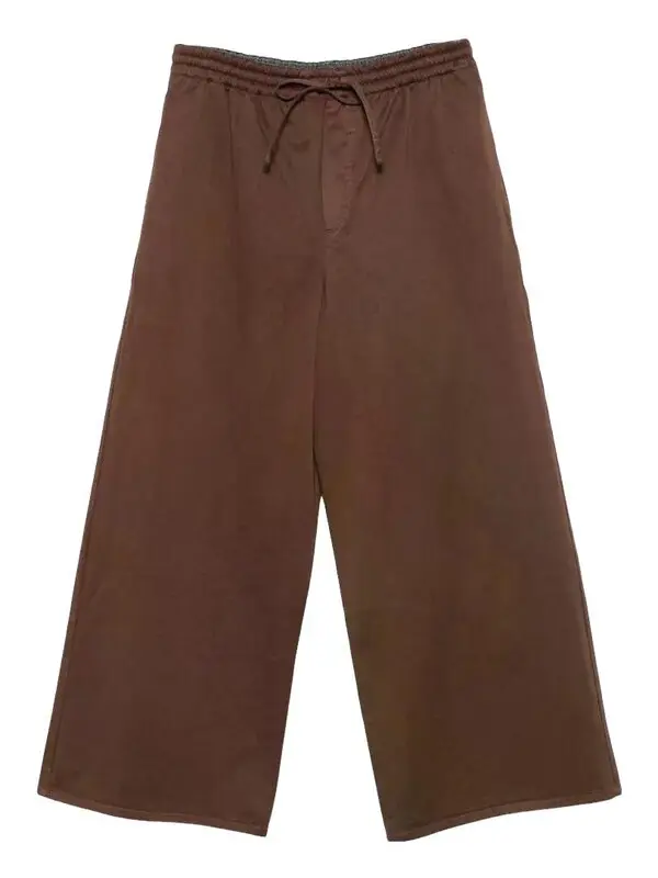 Loewe X Paula's Ibiza Anagram Embroidered Trousers - Brown