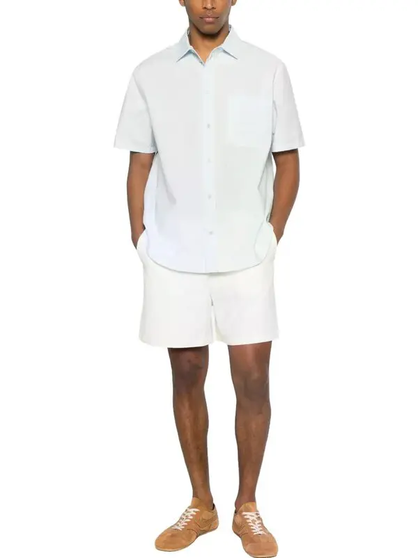 Loewe X Paula's Ibiza Anagram-embroidered Short-sleeve Shirt - Blue