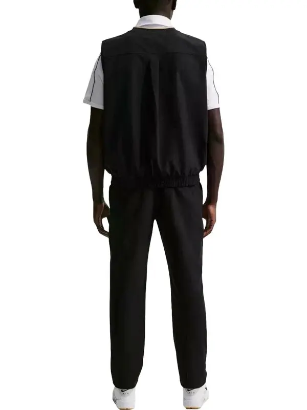 Nike Logo-embroidered V-neck Vest - Black