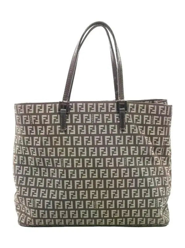 Fendi Zucchino Tote Bag - Brown