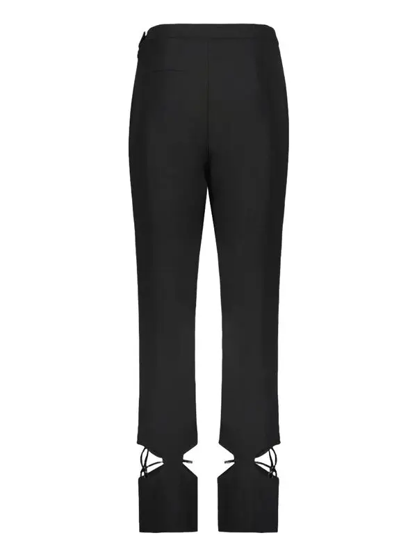 ELLERY Embellished Cut-out Trousers - Black