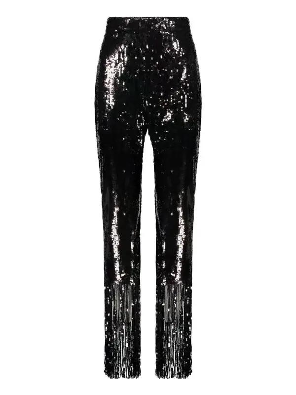 ELLERY Sequin Embellished Trousers - Black