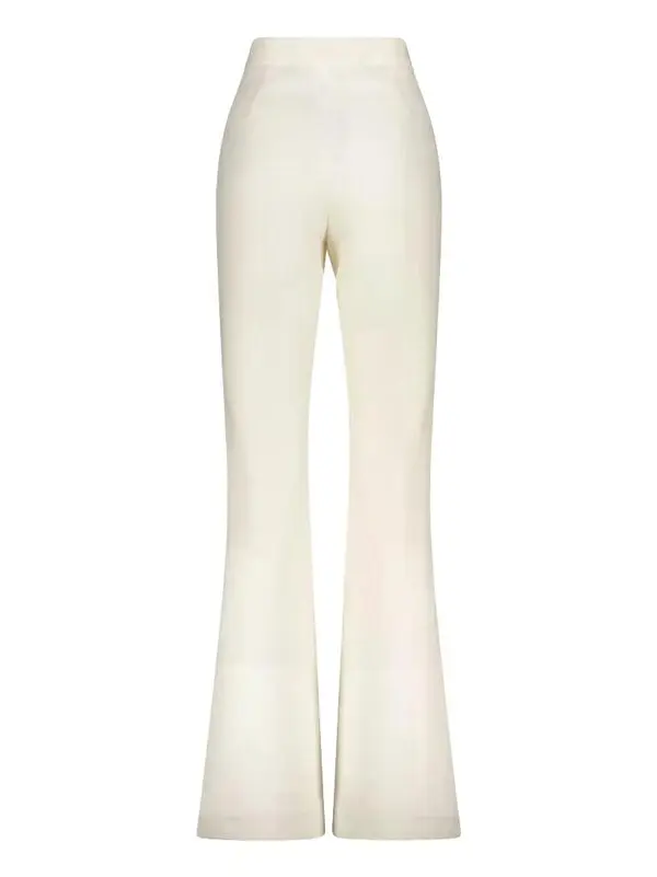 ELLERY High-waisted Flared-leg Trousers - Neutrals