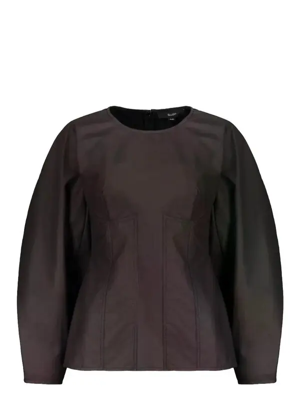 ELLERY Puff Sleeve Blouse - Brown