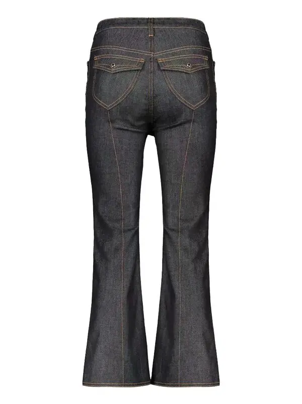 ELLERY Belted Flared Jeans - Blue