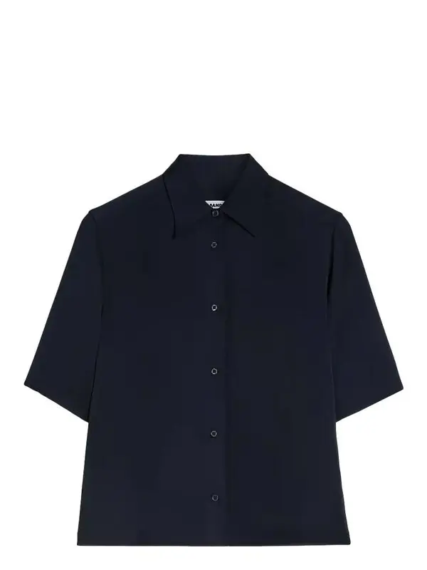 JIL SANDER Envers Satin Shirt - Blue