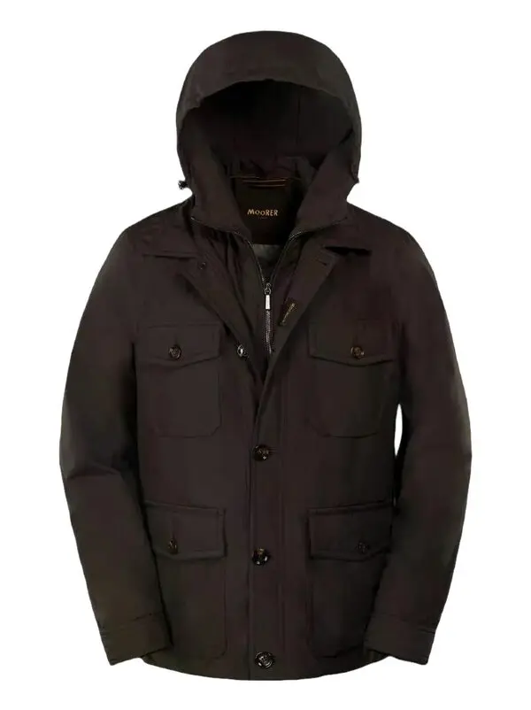 MOORER Ferri Bomber Jacket - Brown