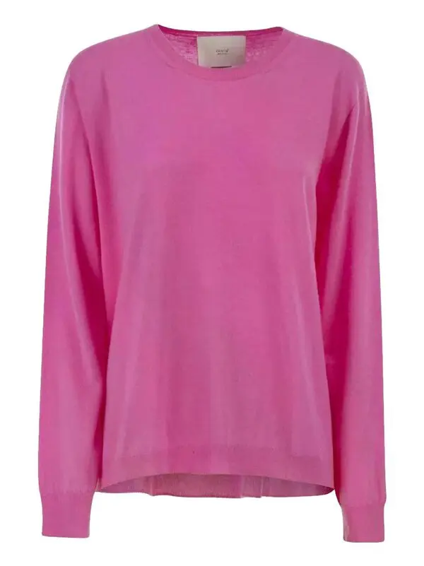 VANISÈ Cashmere Crew-neck Sweater - Pink