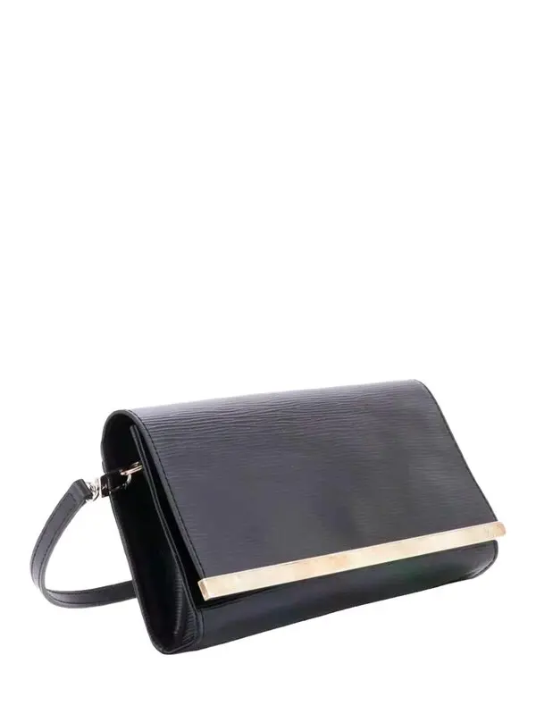 LOUIS VUITTON Sevigne Epi Leather Clutch Bag - Black