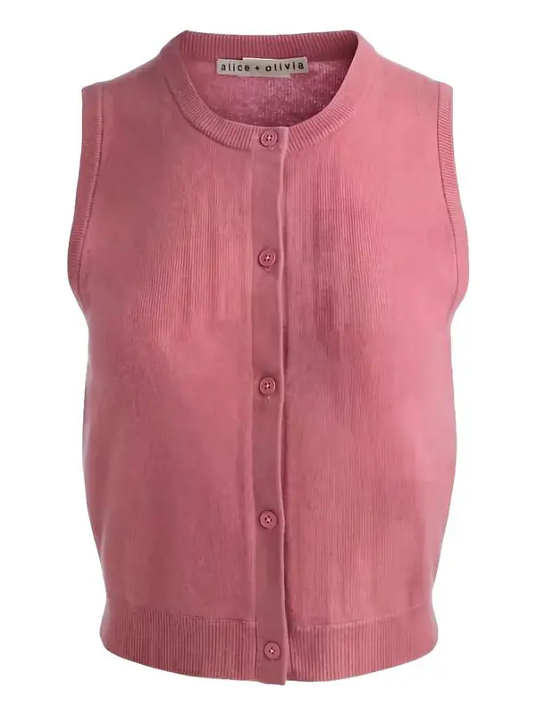Alice + Olivia Loly Sleeveless Knit Top - Pink