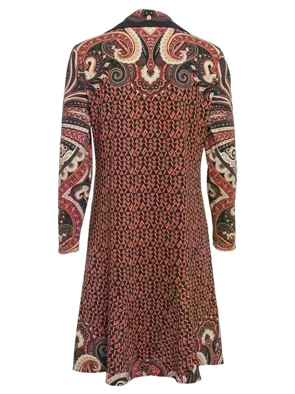 Etro Paisley Print Mini Dress - Orange