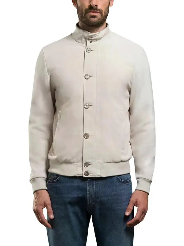MOORER Fidani Bomber Jacket - Neutrals
