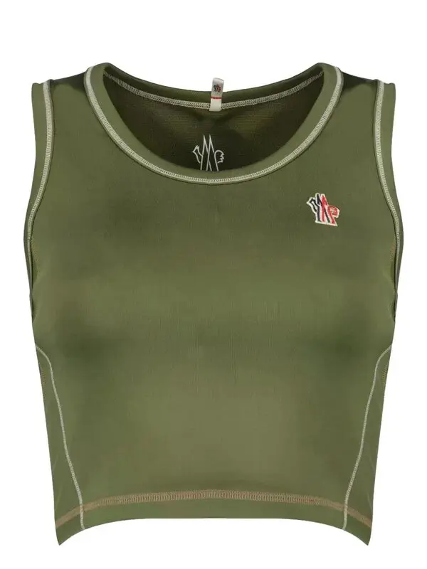 Moncler Polartec® Cropped Tank Top - Green