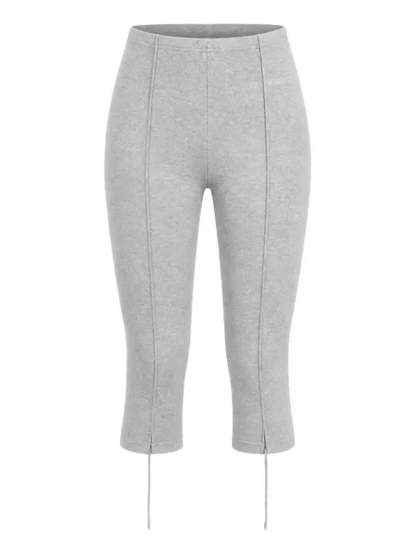 Vetements Cropped Drawstring Hem Trousers - Grey