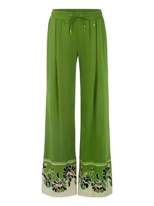 MARCCAIN Floral Print Palazzo Pants - Green