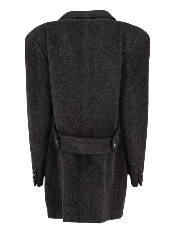 Versace Double-breasted Coat - Grey