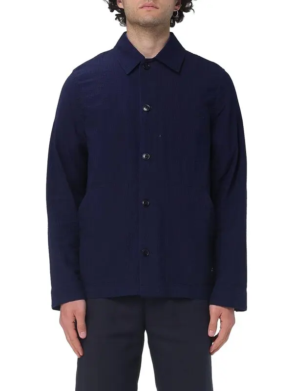 Paul Smith Cotton Shirt Jacket - Blue