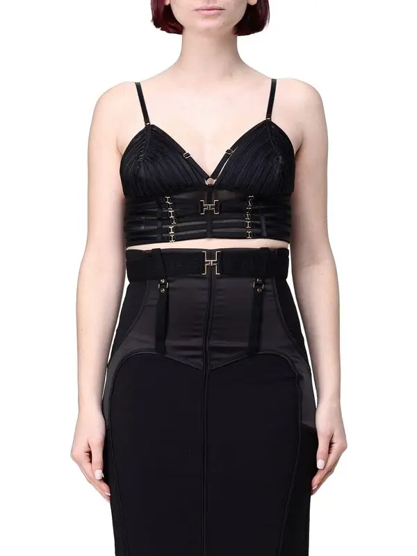 Elisabetta Franchi Corset Top - Black