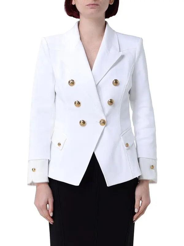 Elisabetta Franchi Double Breasted Blazer - Ivory