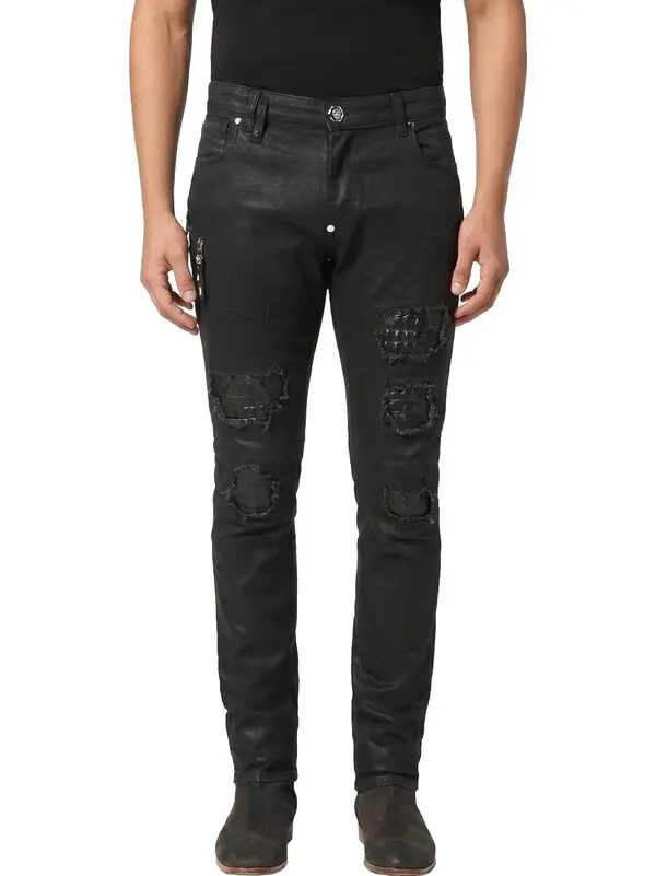 Philipp Plein Slim Fit Jeans - Black