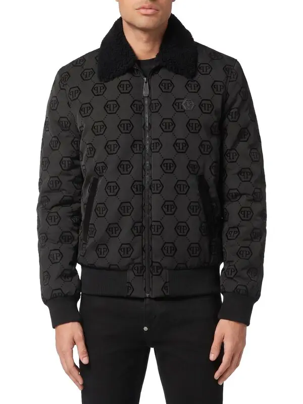 Philipp Plein Monogram Jacket - Black
