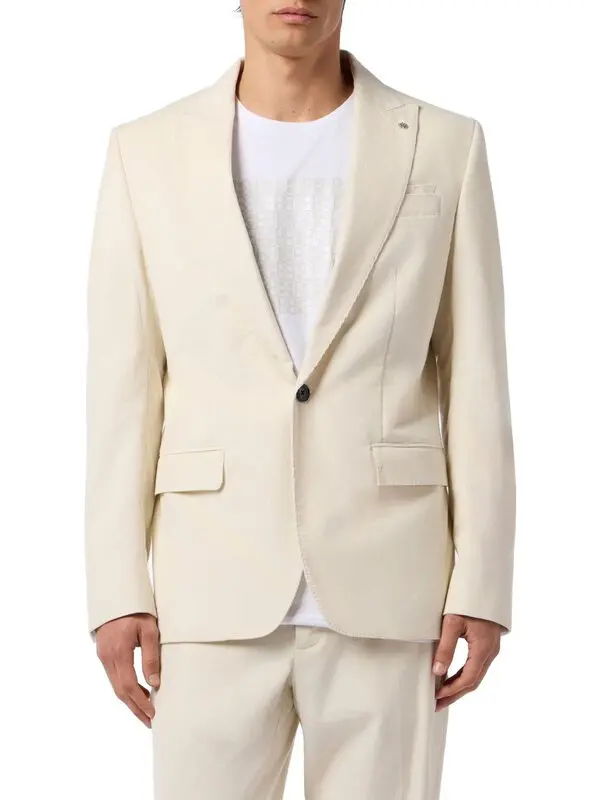 BILLIONAIRE Single Breasted Blazer - White