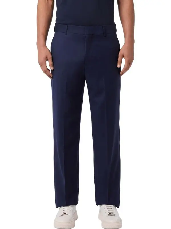 BILLIONAIRE Virgin Wool Tailored Trousers - Navy