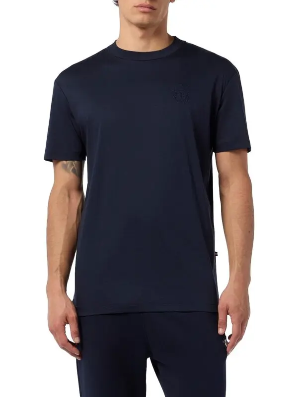 BILLIONAIRE Basic Cotton T-shirt - Navy