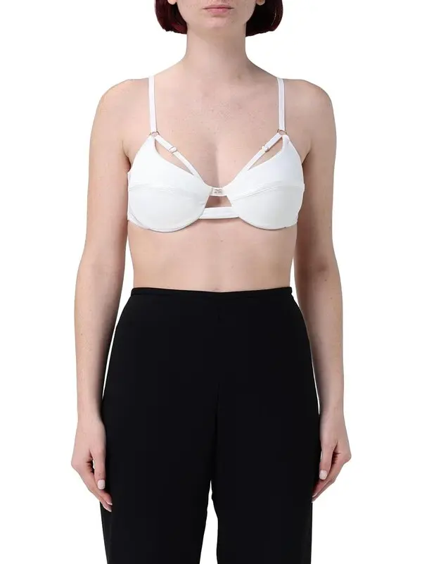 Elisabetta Franchi Strappy Bra Top - Ivory