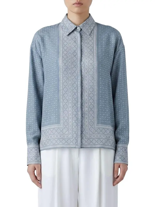 Ermanno Scervino Printed Shirt - Denim