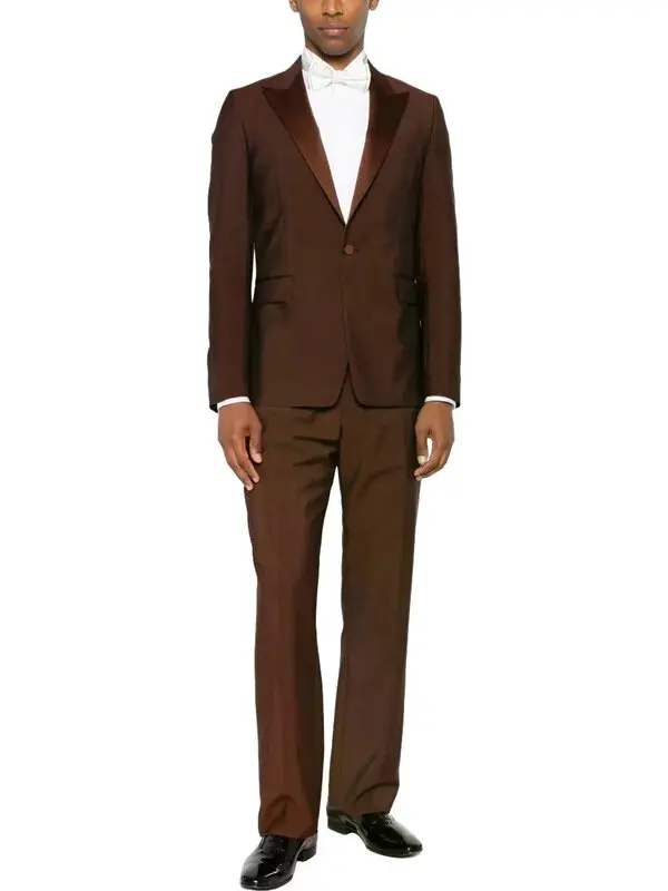 Paul Smith Tailored Pressed Crease Trousers - Brown