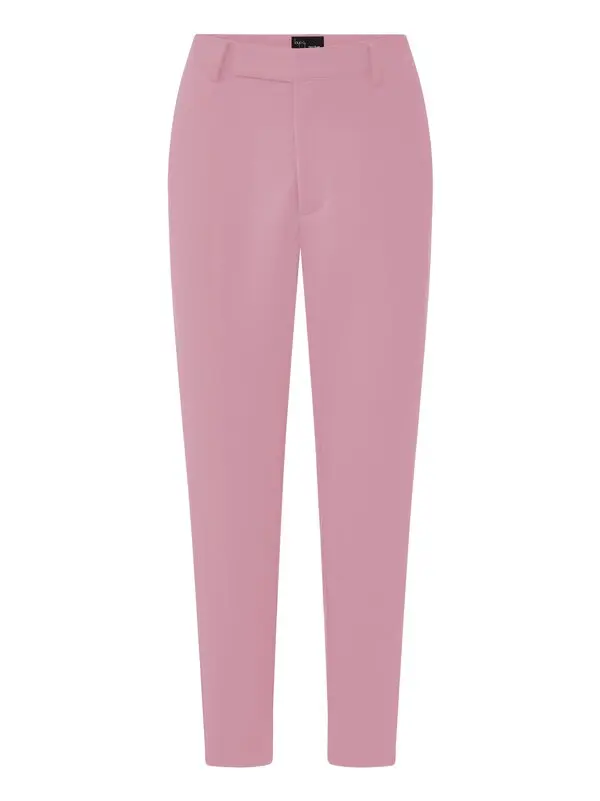 Layo G Cropped Tailored Dress Pants - Pink