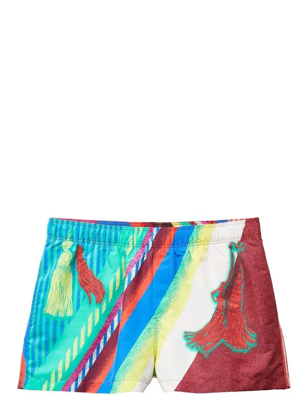 Versace Formula 6' Print Swim Shorts - Multicolor