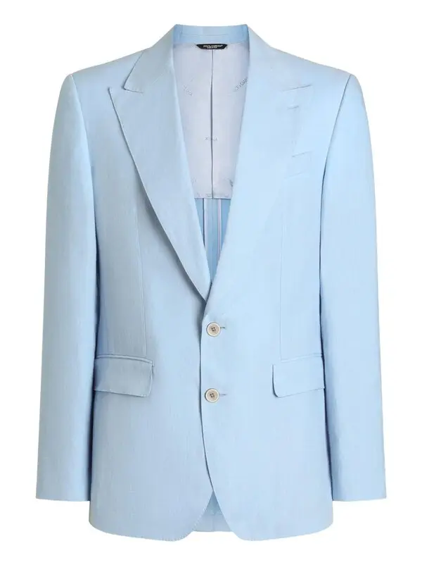 Dolce & Gabbana Dolce Gabbana Sicilia Single-breasted Jacket - Light Blue